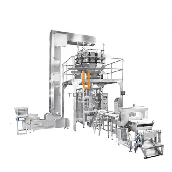 Quality Full automatic conveying weighting and packing machine integration for snack for sale