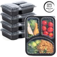 Quality Customizable PET Disposable Plastic Food Containers Multi Grid Thickened Leak for sale