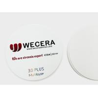 Quality 3D Multilayer A1 Yttria Stabilized Zirconia Ceramic Blocks 95*20mm Wieland for sale