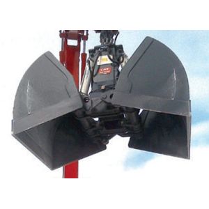 Quality Excavator Attachment Clamshell Bucket Yellow Color Customized Size for sale