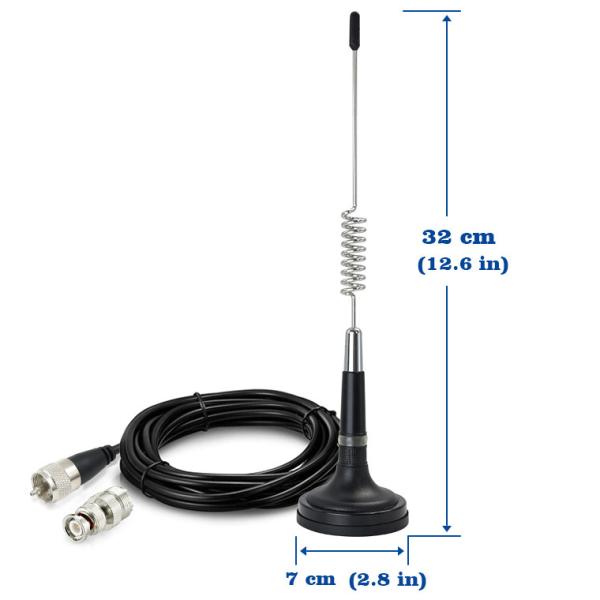 Quality Black Mini UHF 27mhz Base Station Antenna Magnetic Car Aerial for sale