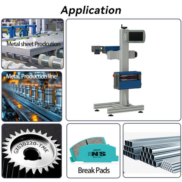 Quality Metal Fiber Laser Marking Machine 20W 30W 50W 100W For Pipe for sale