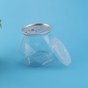 Quality Empty Ring Pull Tab Lids 30g 650ML Plastic Food Cans for sale