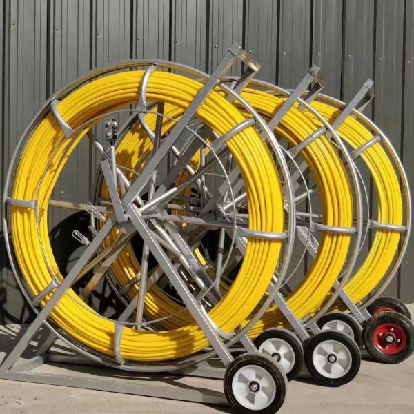 Quality Pultrusion Pultruded Duct Rodder Pusher for Underground / Fiberglass Cable for sale