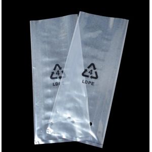 Quality Recycling LDPE Clear Flat Heat Seal Bags , Transparent Poly Food Bags for sale