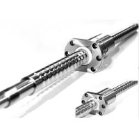 Quality 12-50mm Low Noise Enduring Ball Screw Shaft With Flange Nut for sale