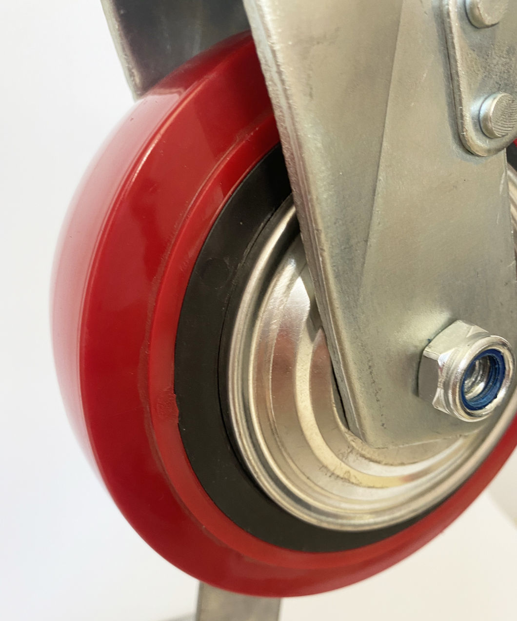 400kg Heavy Duty Red PU Caster Wheel