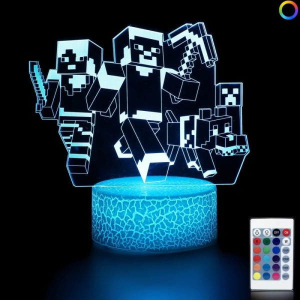 Quality Acrylic  3D 06 3d Touch Mine Craft Night Light Sandbox Games Gifts for sale
