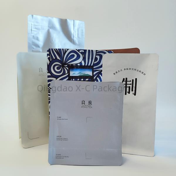 Quality Food Grade Valve 8 Side Seal Bag Pouch Packaging With BRC Certification for sale