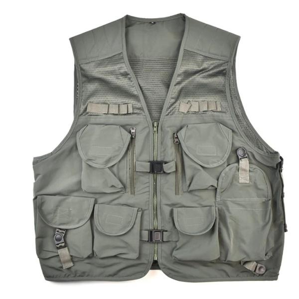 Quality Comfortable Lightweight Fishing Vest Multi Pocket Fishing Vest for sale