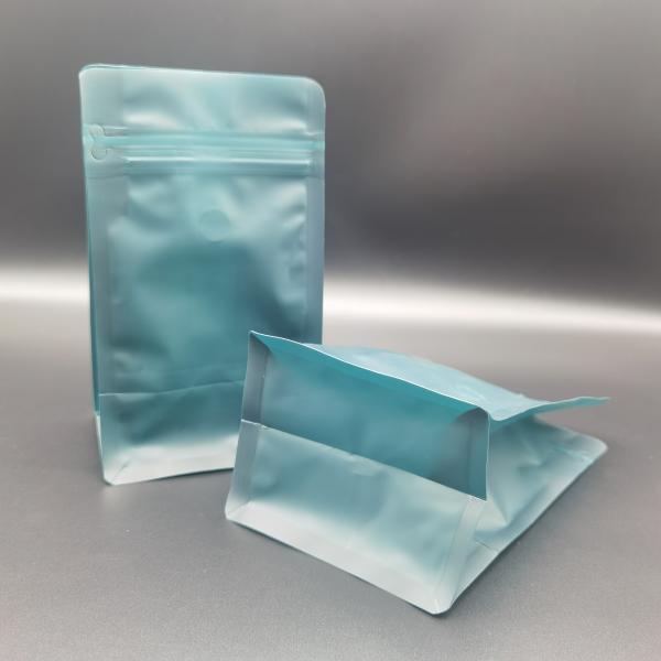 Quality Rotogravure Printed Flat Bottom Zipper Bag With Valve Single Color for sale