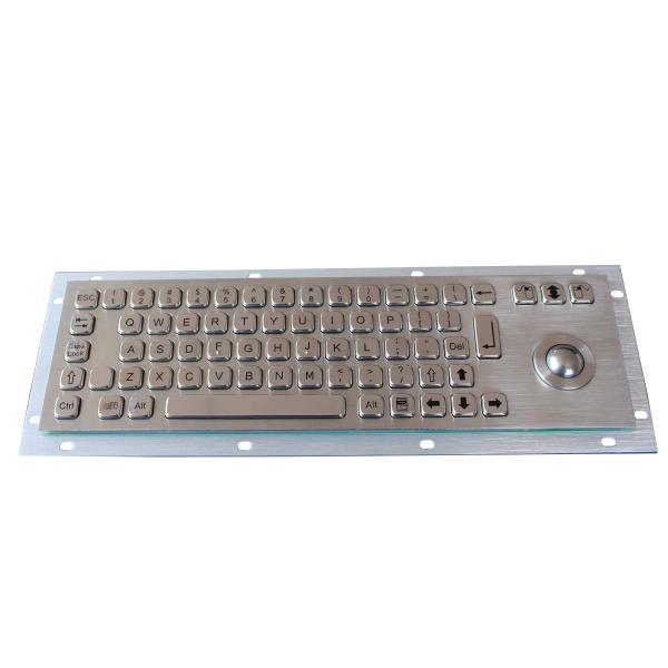 Quality 69 keys compact format IP65 static stainless steel keyboard with optical for sale