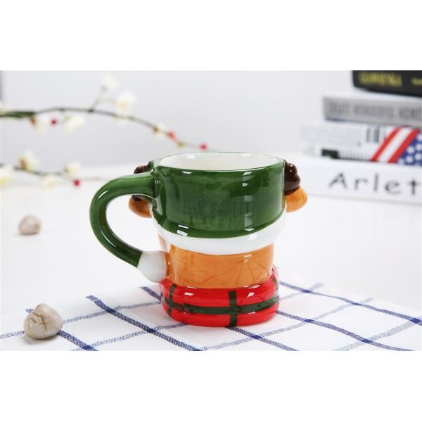 Quality Ceramic 301ml 400ml 10 Oz Christmas Deer Mug for sale