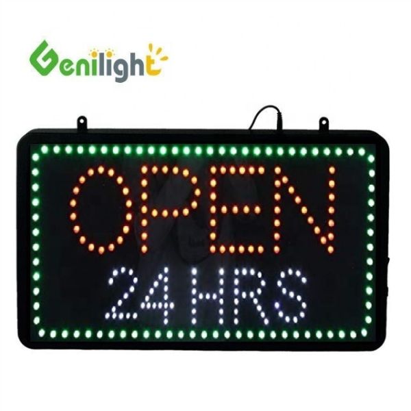 Quality CE ROHS Power Certificate 24 Hours Open LED Neon Bar Sign with Static Animation for sale