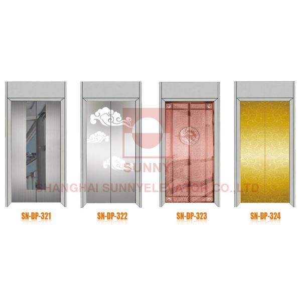 Quality Mirror / Etched Elevator Cabin Decoration Elevator Door System for sale