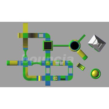 Quality Customized Inflatable Floating Water Park Games For Adults / Aquapark Inflatable for sale