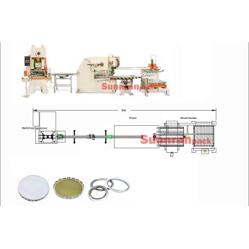 Quality Paint Can Bottom Making Machine Automatic 300 Pcs / Min for sale