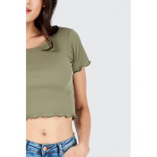 Quality 100% Cotton Short Crop Top for Women for sale