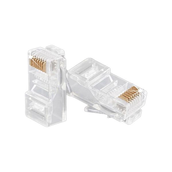 Quality 8P8C RJ45 Connector 8-Core Gold-Plated Nickel 100/CAN for sale