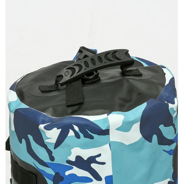 Quality Multifunctional Water Resistant Duffel Bag Blue Large Capacity 45L Cylinder for sale