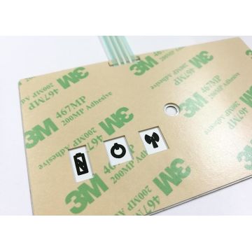Quality Embossed Key Custom Membrane Switches Rich Color For Medical / Controller for sale