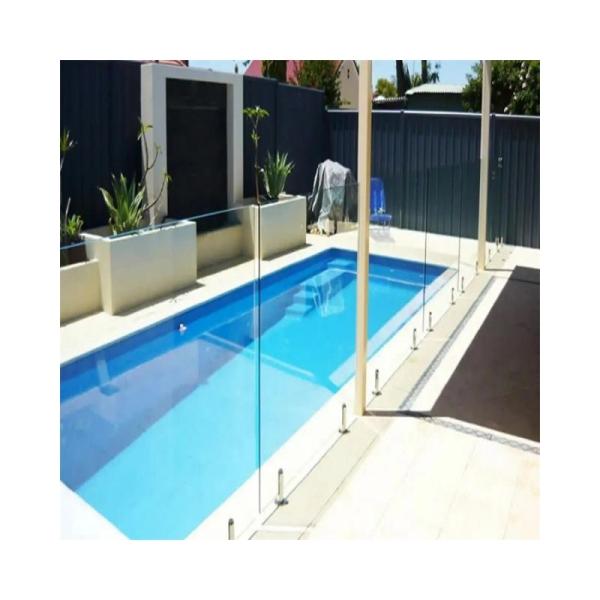 Quality 12MM Laminated Glass Railing Curved Swimming Pool Glass Fence for sale