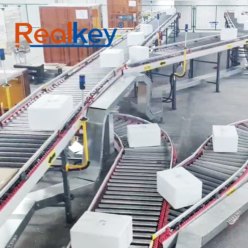 Quality Flexible Roller Conveyor System Easy Maintenance For Logistics Centers for sale