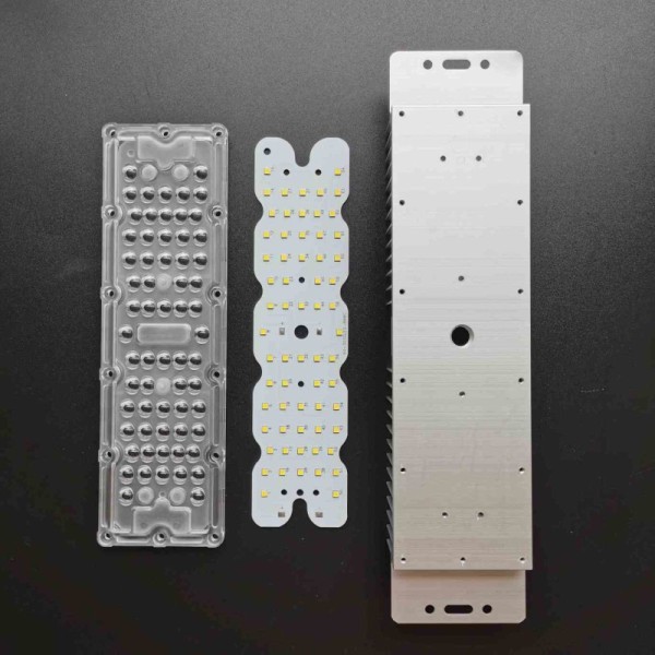 Quality 50W SMD3030 PC Lens LED Street Light Module Waterproof 8 Series 8 Parallel 48V With Heat Sink for sale