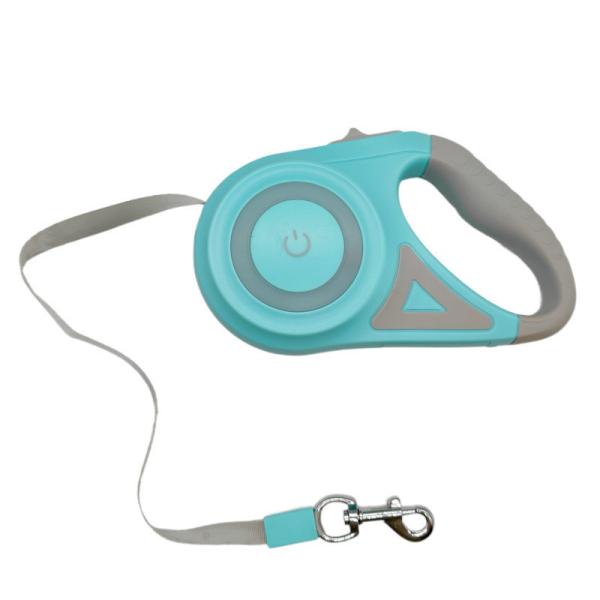 Quality Custom Logo Automatic Pet Dog Leash Lead with Bright LED Lights and Durable for sale