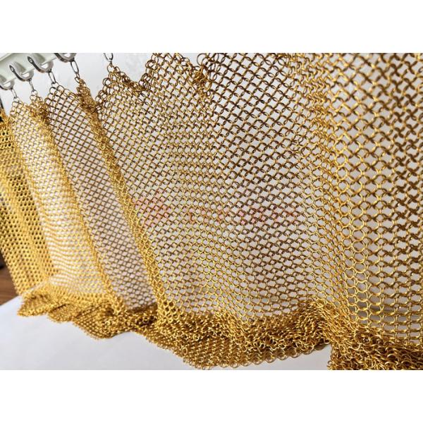 Quality 7mm And 12mm Stainless Steel Ring Mesh Curtain For Space Decoration for sale