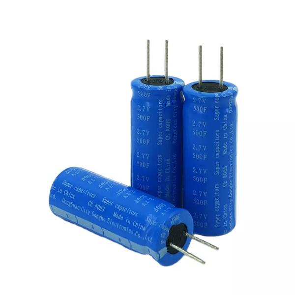 Quality Practical 0.25A Supercapacitor Battery For Solar Storage Radial Terminal for sale