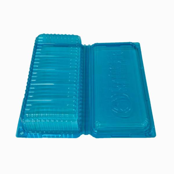 Quality 36 Years Experience Blue PET Plastic Container Clamshell Blister Packaging for for sale