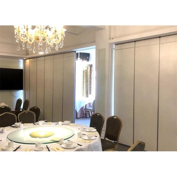 Quality Hidden Frame Sliding Room Dividers Ballroom Partition Fabric Finish surface for sale
