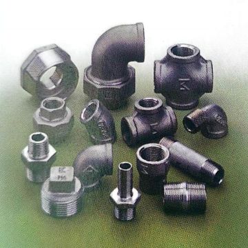 Quality Casting Screw Pipe Fittings Elbow Nipple Cap Union Cross Tee Socket Thread Lock for sale