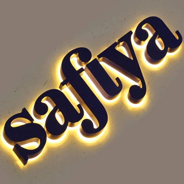Quality Customization Size Led Backlit Sign Backlit Logo Sign Various Colors for sale