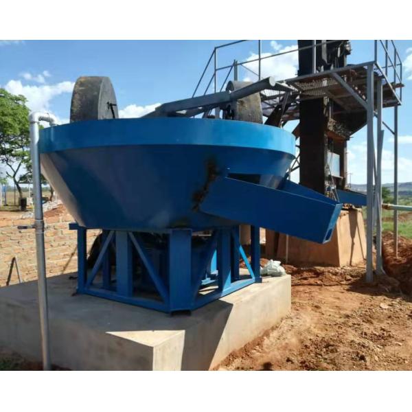 Quality Stone Grinding Cast Iron Gold Wet Pan Mill for sale