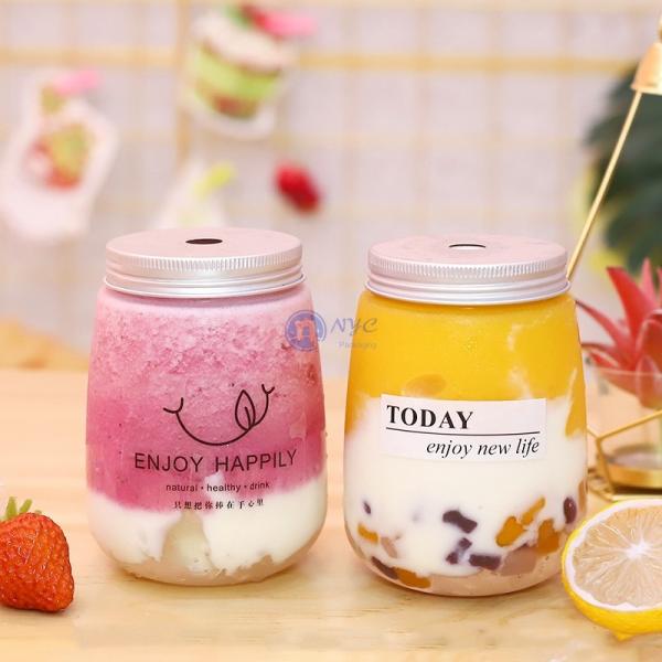 Quality 350ml Screw Cap 46g Disposable Juice Bottles for sale