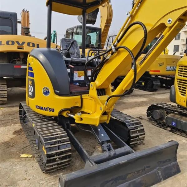 Quality Low-Hour Used Mini Crawler Second Hand Komastua PC30 3 Ton Backhoe Digger for sale