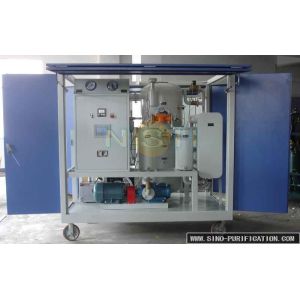 Quality Movable Automatic Vacuum Oil Purifier With PLC Control Fully Touch Screen Flow for sale
