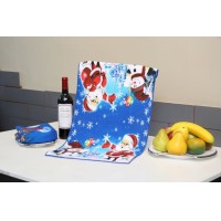 Quality Superfine Fiber Christmas Tea Towels Reactive Printed With Square Shape for sale