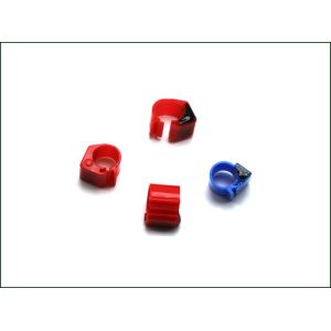 Quality Red / Blue Color Pigeon Ring Tag High Efficiency Fowl Tracing Easy To Wear for sale