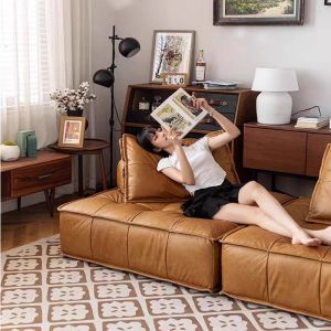Quality Custom Sizes Small Leather Recliner Sofa Chair Living Room Modern Leather Sofa for sale