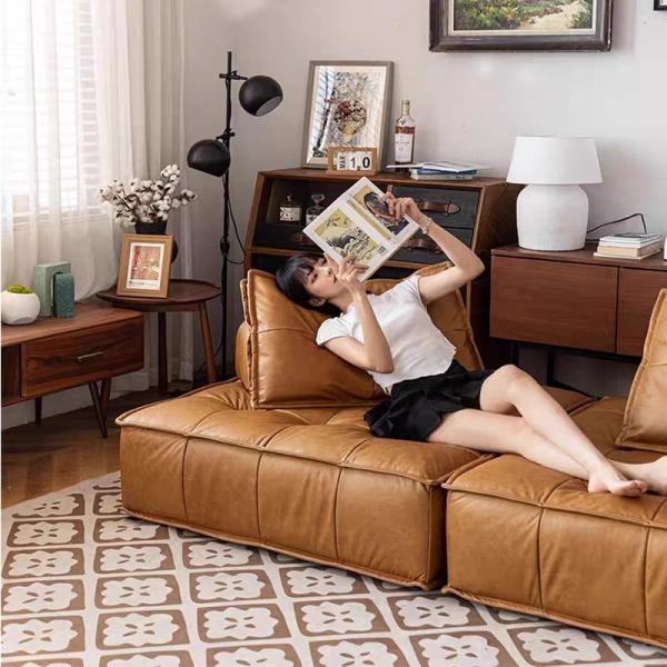 Quality Custom Sizes Small Leather Recliner Sofa Chair Living Room Modern Leather Sofa for sale