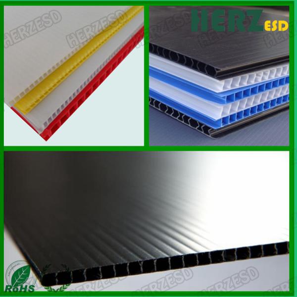 Quality Conductive Colorful ESD Storage Box / Recycled Polypropylene Corrugated Board for sale