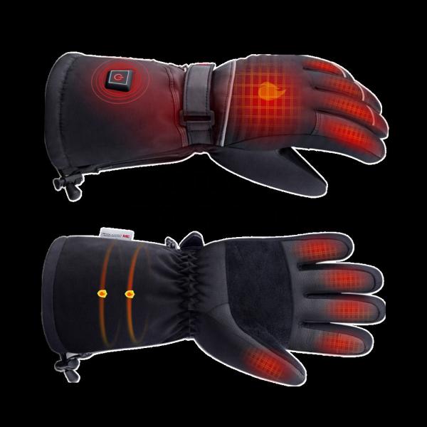Quality Electric Unisex Rechargeable Heated Gloves 2200mA Waterproof for sale