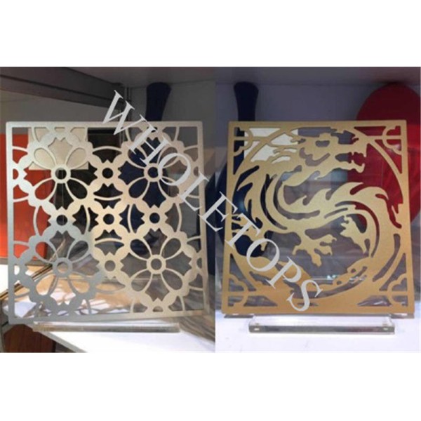 Quality 800mm Width 3.5MM 4.5MM Aluminium Laser Cut Screens With Welding & Stiffener for sale