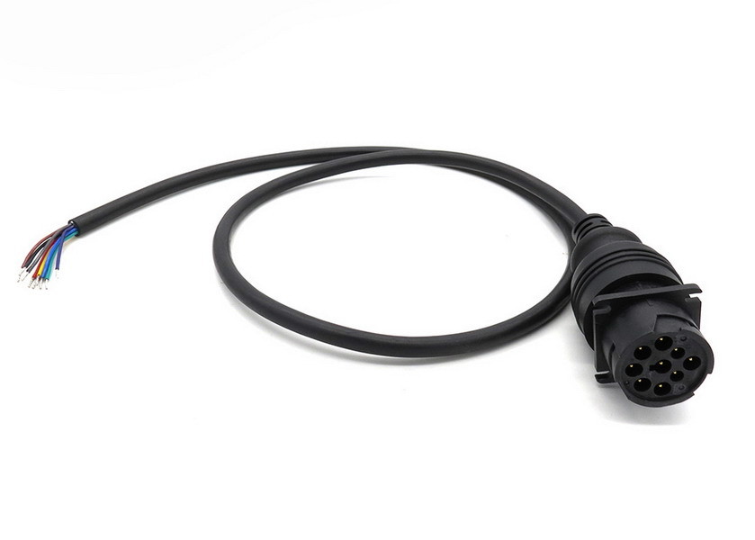 Quality Deutsch 9-Pin J1939 Male with Square Flange to Open End CAN Bus Cable for sale