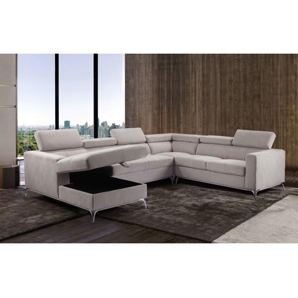 Quality Stain Resistant Sectional Couch Bed , Multifunctional Retractable Sofa Bed for sale