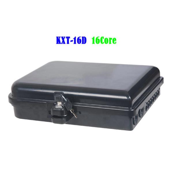 Quality Black Fiber Optic Distribution Box , Fiber Optic Enclosures Wall Mount for sale