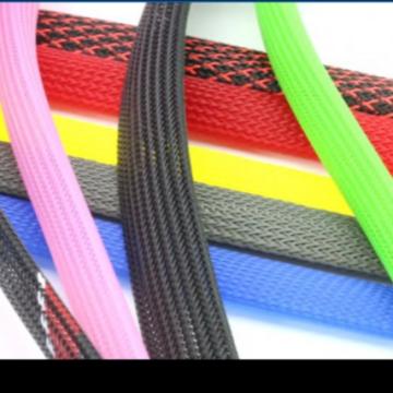 Quality 20x40m PET Cable Sleeve PE Expandable Braided Cable Sleeve for sale